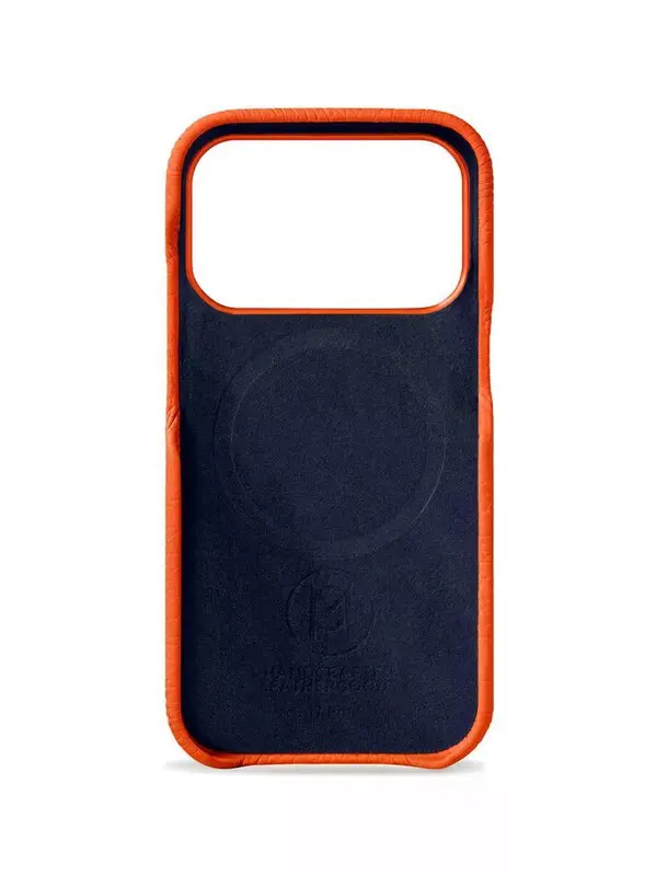 MAISON DE SABRE Leather Iphone 17 Pro Case - Orange