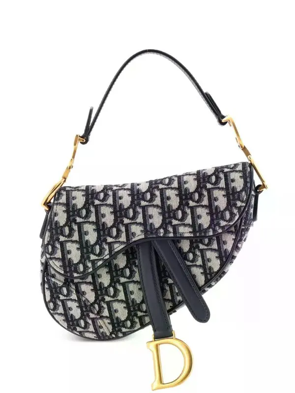 Dior Saddle Handbag Oblique Canvas Mini Shoulder Bag