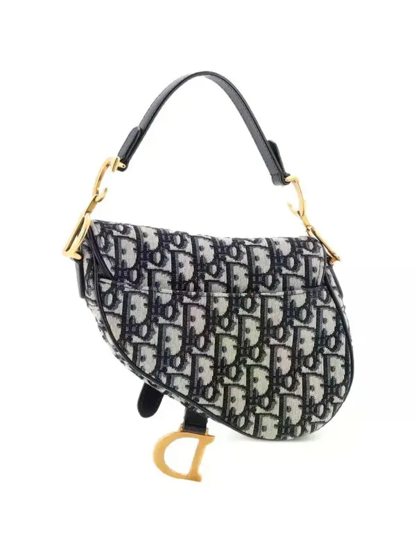 Dior Saddle Handbag Oblique Canvas Mini Shoulder Bag