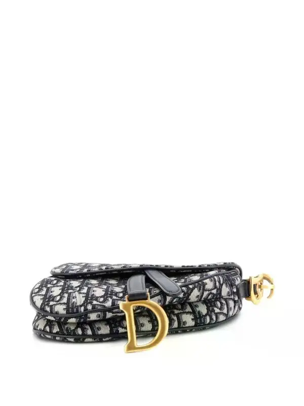 Dior Saddle Handbag Oblique Canvas Mini Shoulder Bag