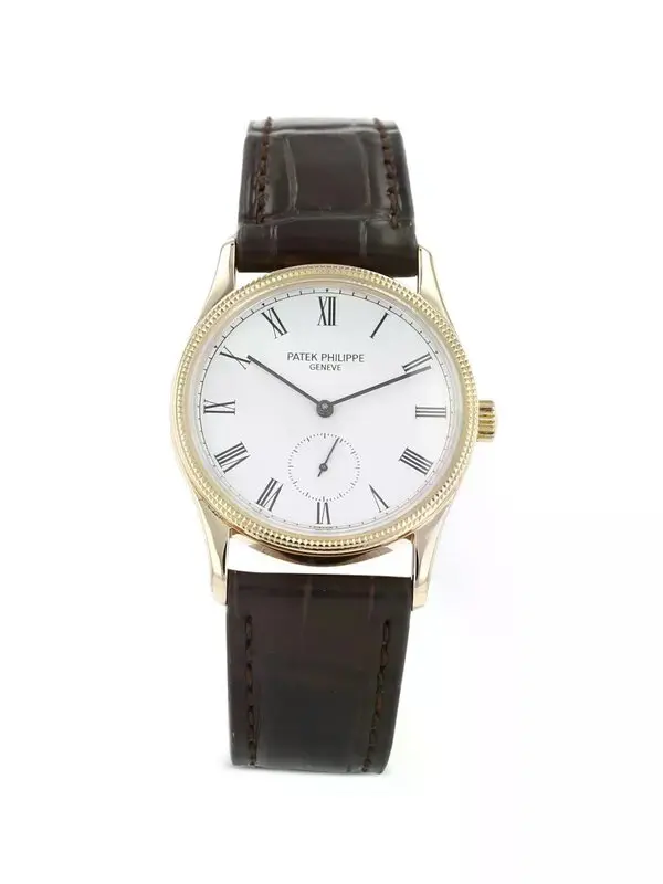 Patek Philippe 1980's 36mm Calatrava Clous De Paris - White