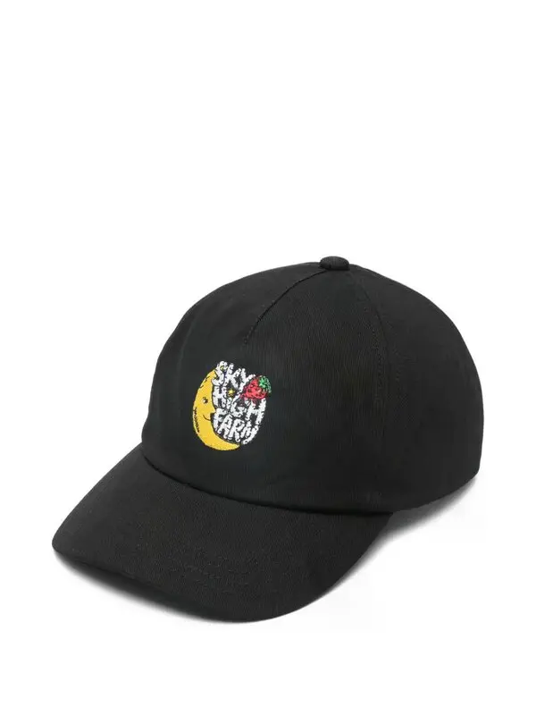 SKY HIGH FARM WORKWEAR Embroidered Cap - Black