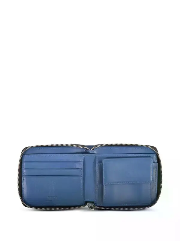 DIESEL Zip Closure Glossy Wallet