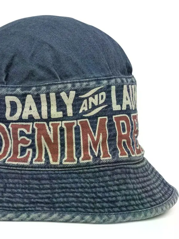 Kapital Lettering Detail Bucket Hat