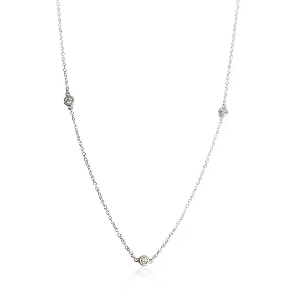 Tiffany & Co. Elsa Peretti Diamond Sterling Silver Necklace - Sterling_silver