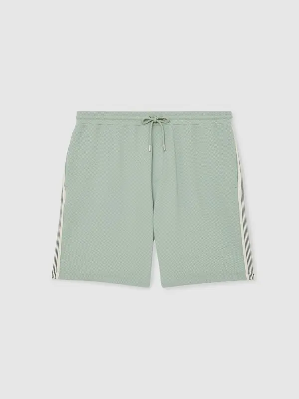 REISS Emilio Textured Drawstring Shorts