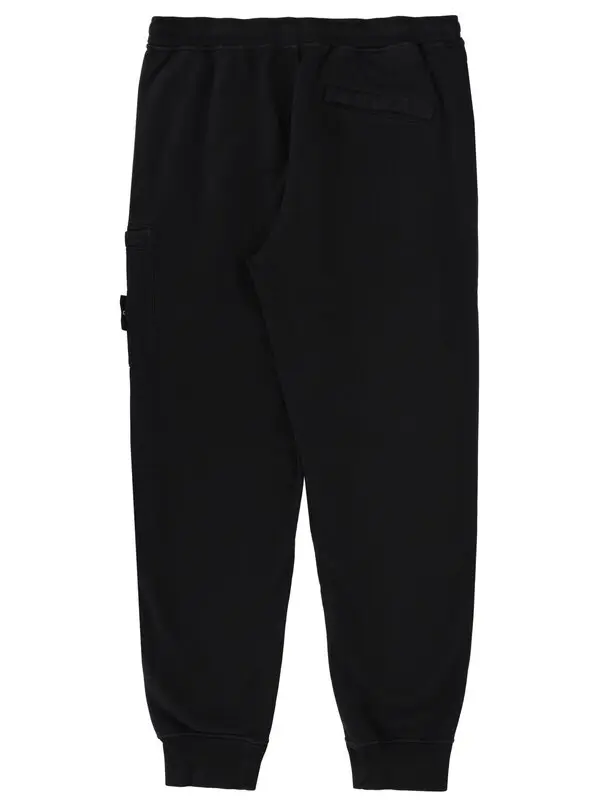 Stone Island Jogger Pants With Logo Patch - Black