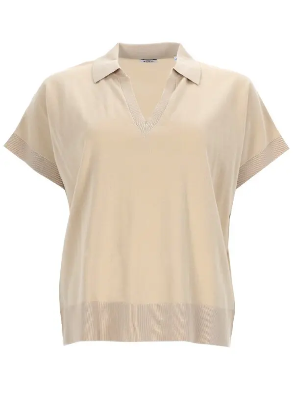 Aspesi Polo Collar Shirt - Beige