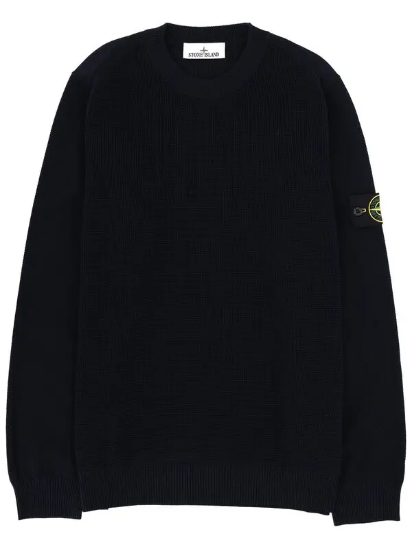 Stone Island Jersey With Logo Patch