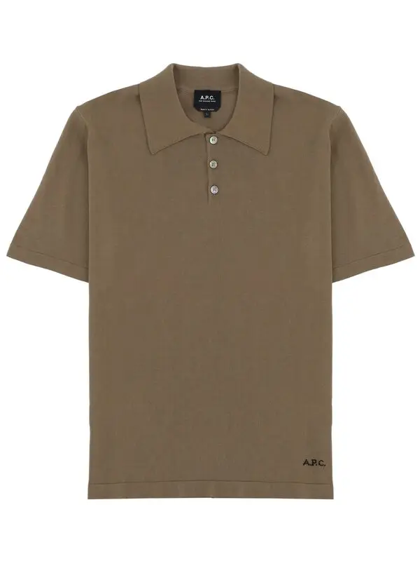 A.p.c. A. P.c. Polo With Logo - Green