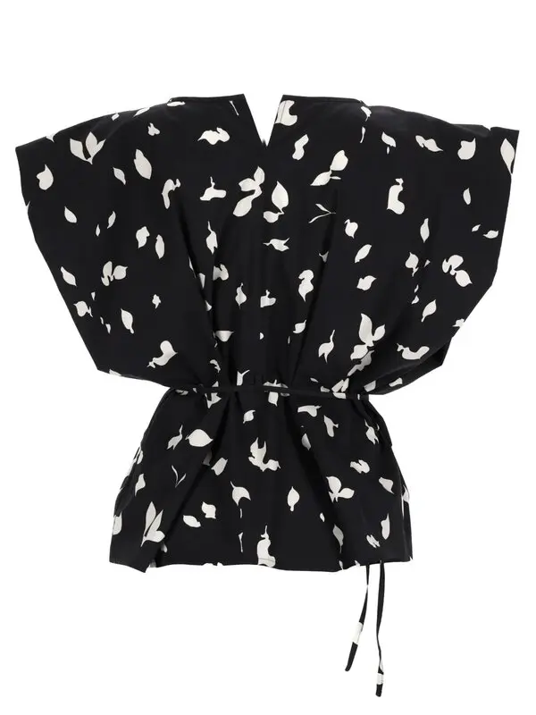 ALYSI Sleeveless Top With Ribbon - Black