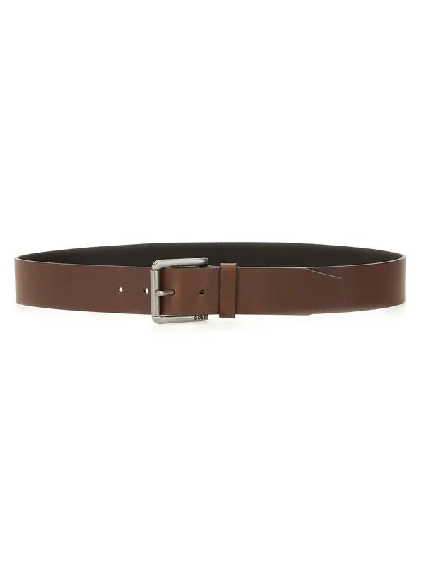 BOSS Belt With Buckle - Brown