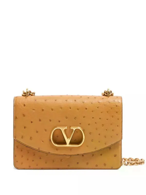 Valentino Garavani Vain V-logo Shoulder Bag - Brown