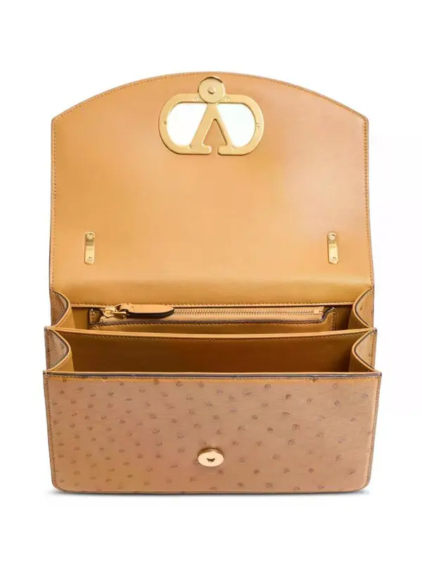 Valentino Garavani Vain V-logo Shoulder Bag - Brown