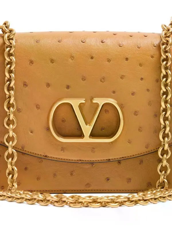 Valentino Garavani Vain V-logo Shoulder Bag - Brown