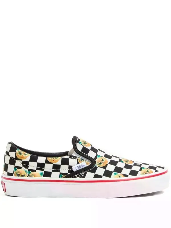 Valentino Garavani X Vans Checkerboard Slip-on Sneakers - White