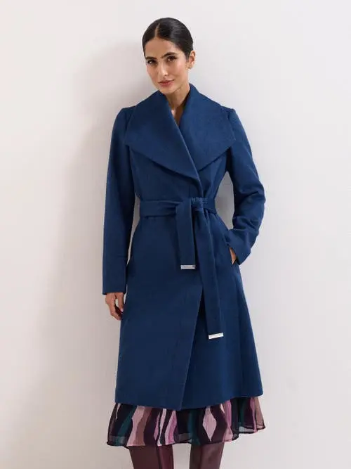 PHASE EIGHT Nicci Belted Coat - Blue
