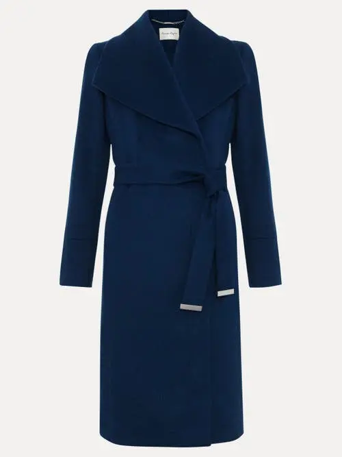 PHASE EIGHT Nicci Belted Coat - Blue