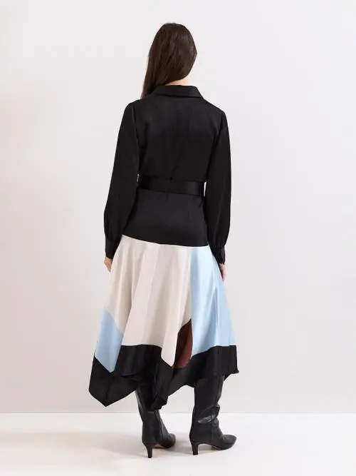 PHASE EIGHT Samalie Satin Hanky Dress