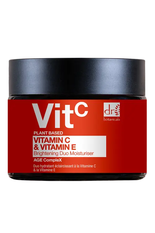 DR BOTANICALS Vitamin C 1% & Vitamin E Brightening Duo Moisturiser 60ml For Brightening - White