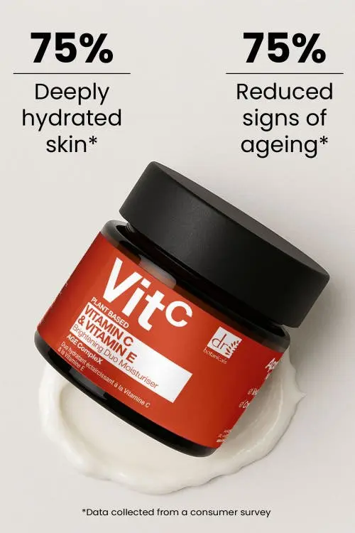 DR BOTANICALS Vitamin C 1% & Vitamin E Brightening Duo Moisturiser 60ml For Brightening