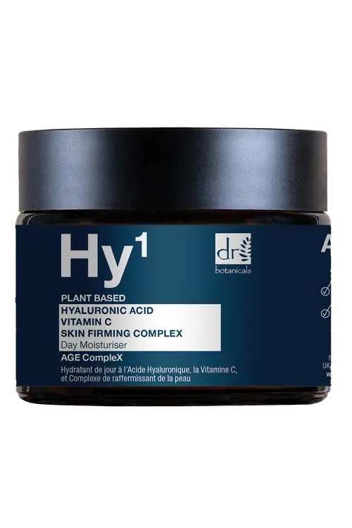 DR BOTANICALS Hyaluronic Acid 1% & Vitamin C 1% & Skin Firming Complex 1% Day Moisturiser 60ml - White