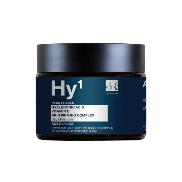 DR BOTANICALS Hyaluronic Acid 1% & Vitamin C 1% & Skin Firming Complex 1% Day Moisturiser 60ml - White
