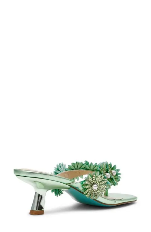 Betsey Johnson Lesli Kitten Heel Sandal - Mint