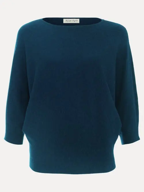 PHASE EIGHT Cristine Slash Neck Knit Jumper - Navy