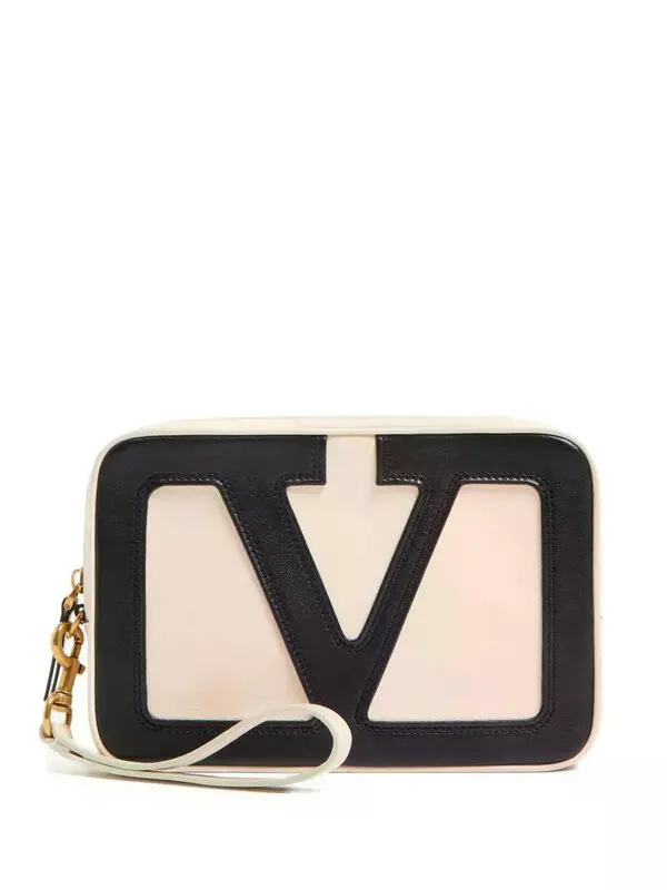 Valentino Garavani Vlogo Clutch Bag - Neutrals
