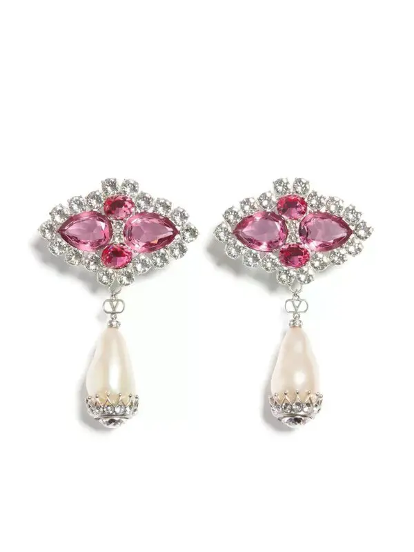 Valentino Garavani Pas Plus Teardrop Earrings - Silver