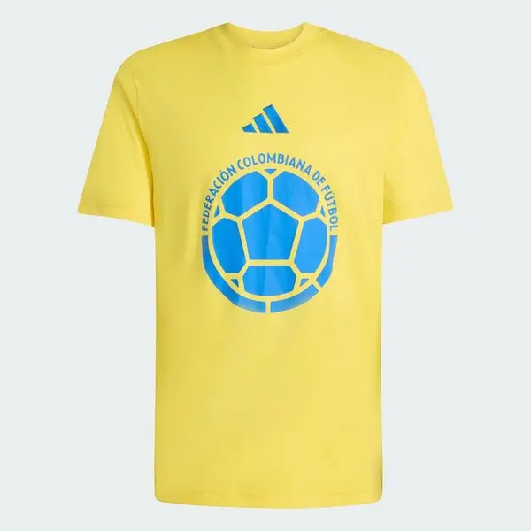 Adidas Colombia National Team Fifa X World Cup Alphaskin Graphic T-shirt - Yellow