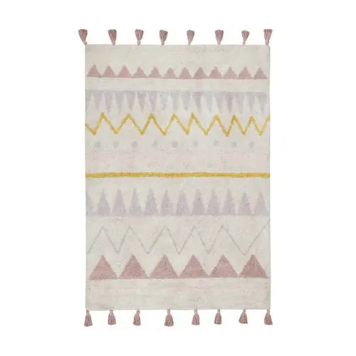 LORENA CANALS Washable Rug Azteca - Natural/ Pink/  Grey/yellow
