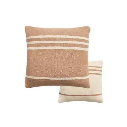 LORENA CANALS Knitted Cushion Duetto - Powder/ Natural