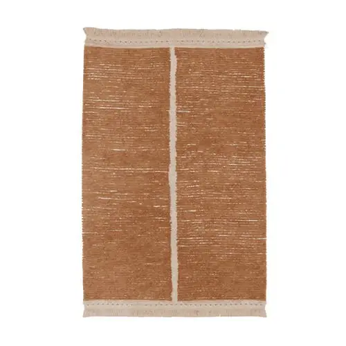 LORENA CANALS Reversible Washable Rug Duetto Toffee - Toffee/ Natural/ Linen