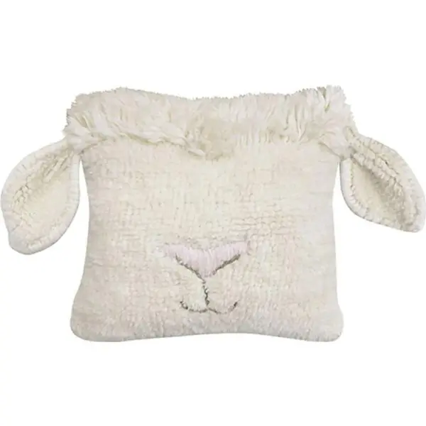 LORENA CANALS Woolable Cushion Pink Nose Sheep - Sheep White/  Sandstone