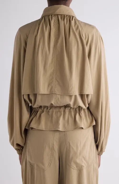 Isabel Marant Étoile Gwenola Snap Trench Jacket - Khaki