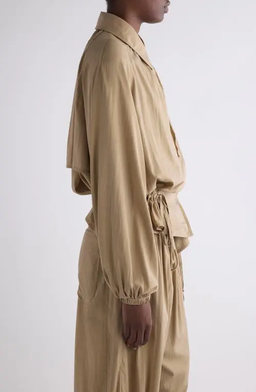 Isabel Marant Étoile Gwenola Snap Trench Jacket - Khaki