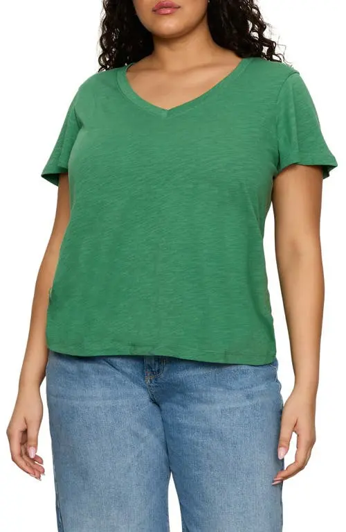 Sanctuary Relaxed V-neck T-shirt - Green Juice