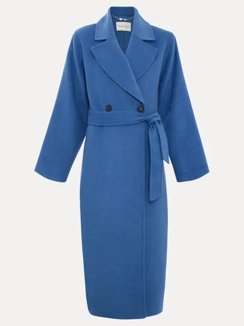 PHASE EIGHT Long Sleeve Belted Wrap Midi Coat