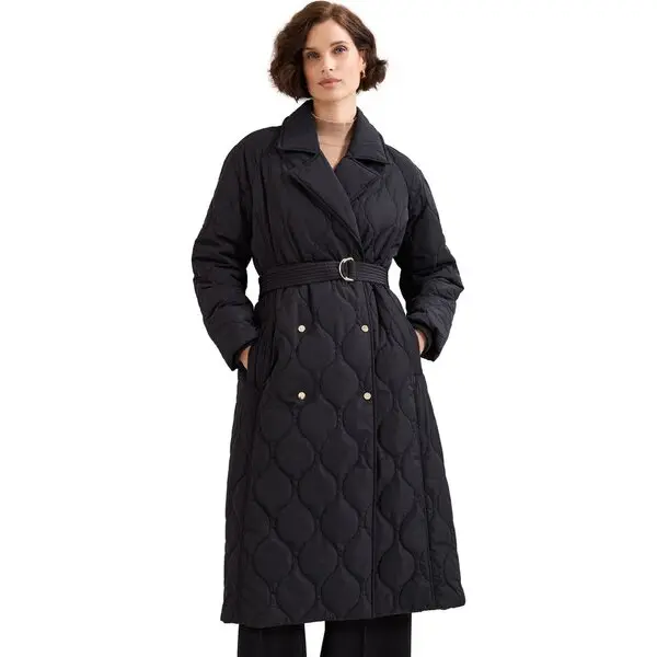 PHASE EIGHT Sukie Maxi Puffer Coat - Black