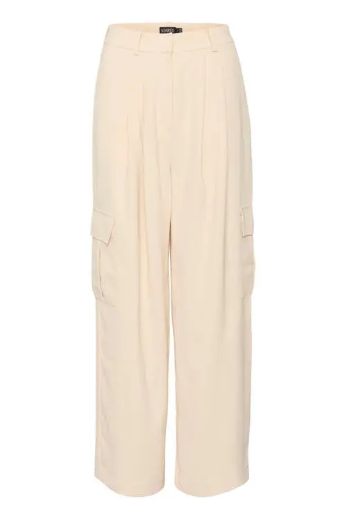 SOAKED IN LUXURY Shirley Wide Leg Cargo Trousers