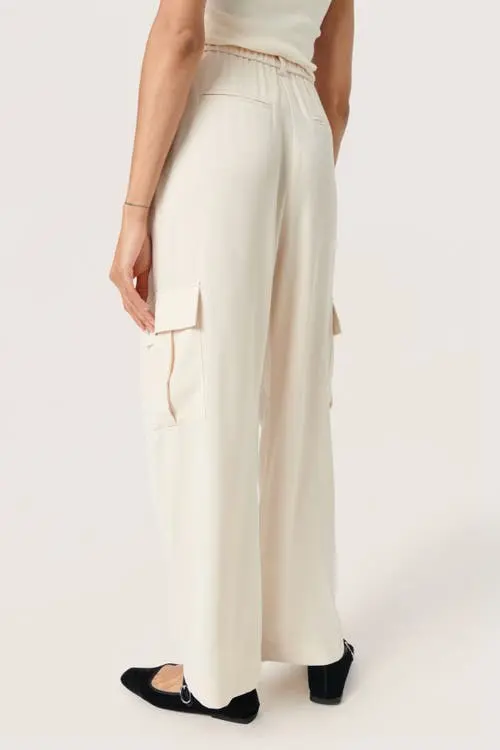 SOAKED IN LUXURY Shirley Wide Leg Cargo Trousers