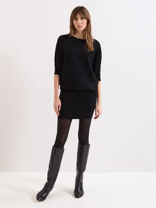 PHASE EIGHT Becca Knitted Dress - Black