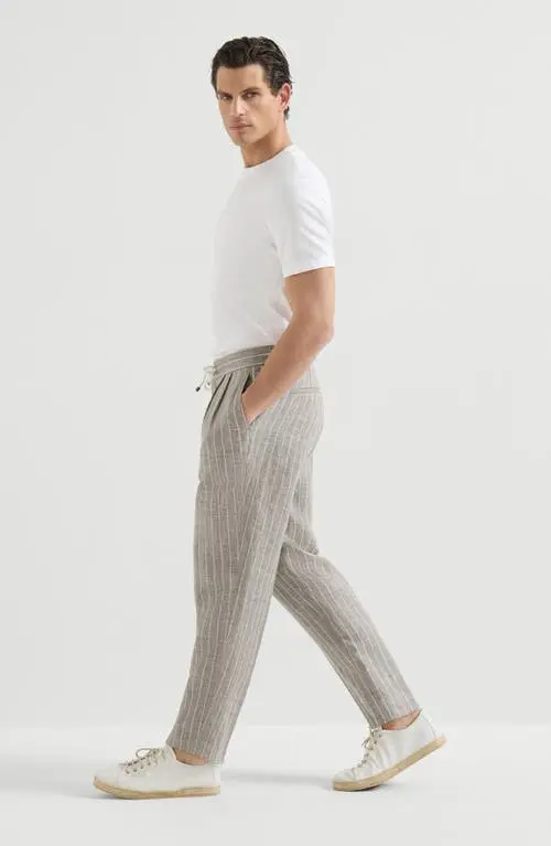 Brunello Cucinelli Twill Trousers - Brown