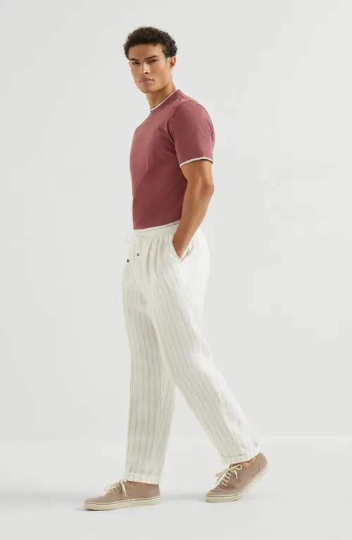 Brunello Cucinelli Twill Trousers - Panama