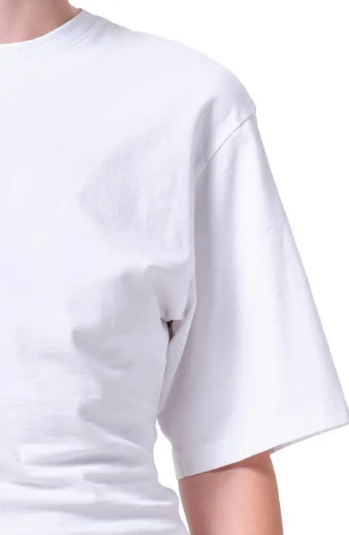 AGOLDE Storey Drape Tee - White