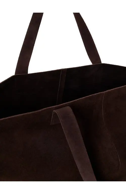 Akris Medium Ai Suede Convertible Shoulder Tote - Mocca