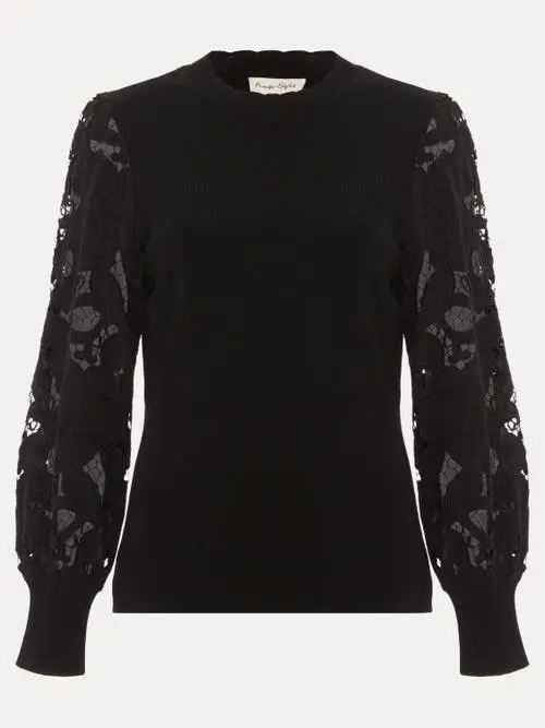 PHASE EIGHT Harriet Lace Sleeve Jumper