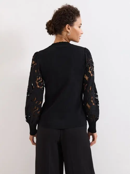 PHASE EIGHT Harriet Lace Sleeve Jumper